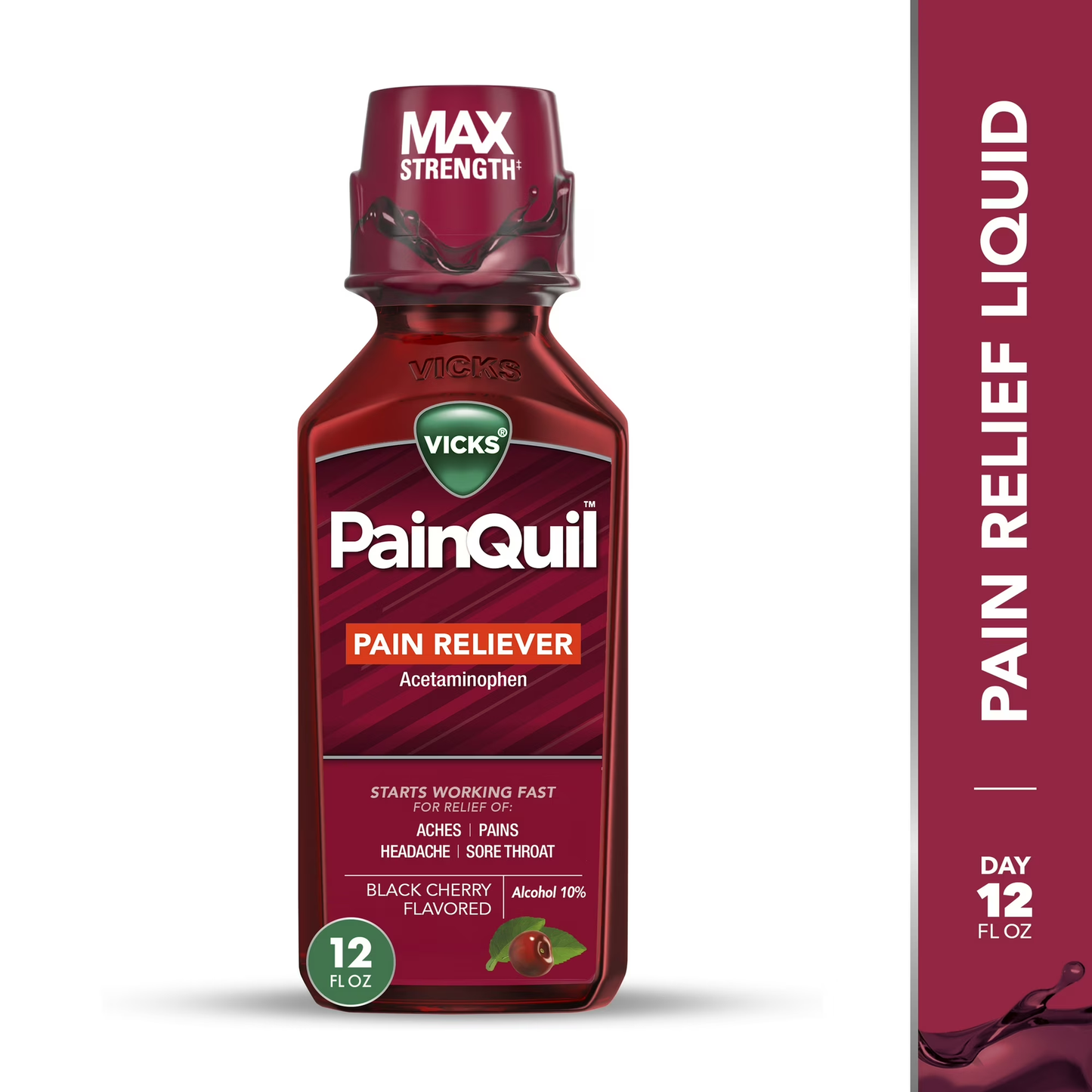 Vicks PainQuil Pain Relief Liquid, Acetaminophen Pain Reliever for Adu ...